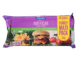 Emborg American Cheddar Slices 400g